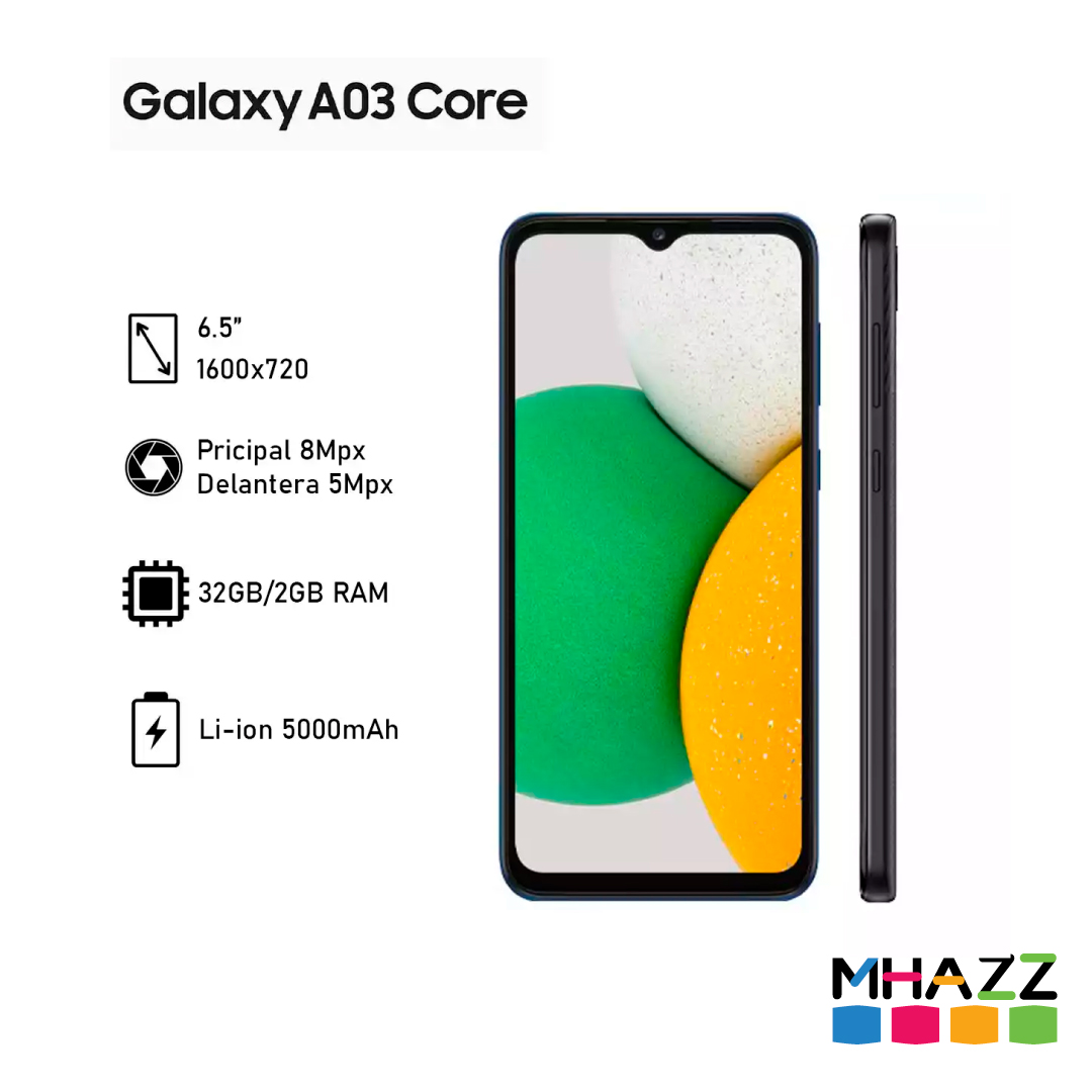 Celular Samsung Galaxy A03 Core Negro - MHAZZ