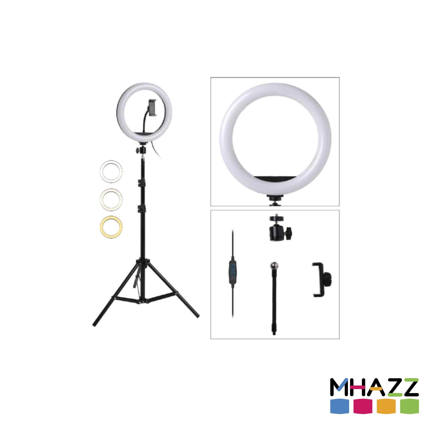 Aro De Luz Led 26 Cm Con Trípode 2 Metros - MHAZZ
