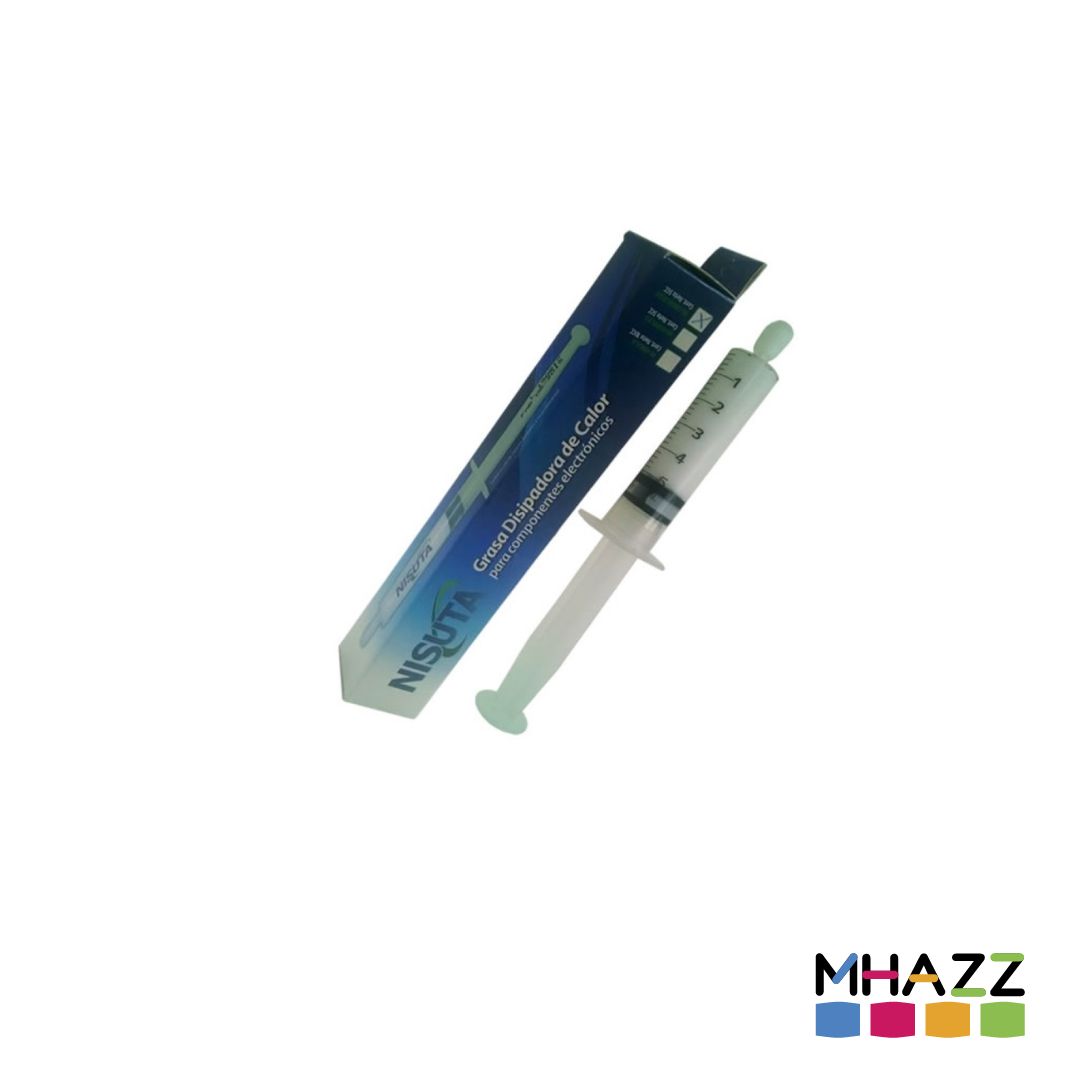 Grasa Siliconada / Pasta Térmica Jeringa Blanca a 5cc - MHAZZ