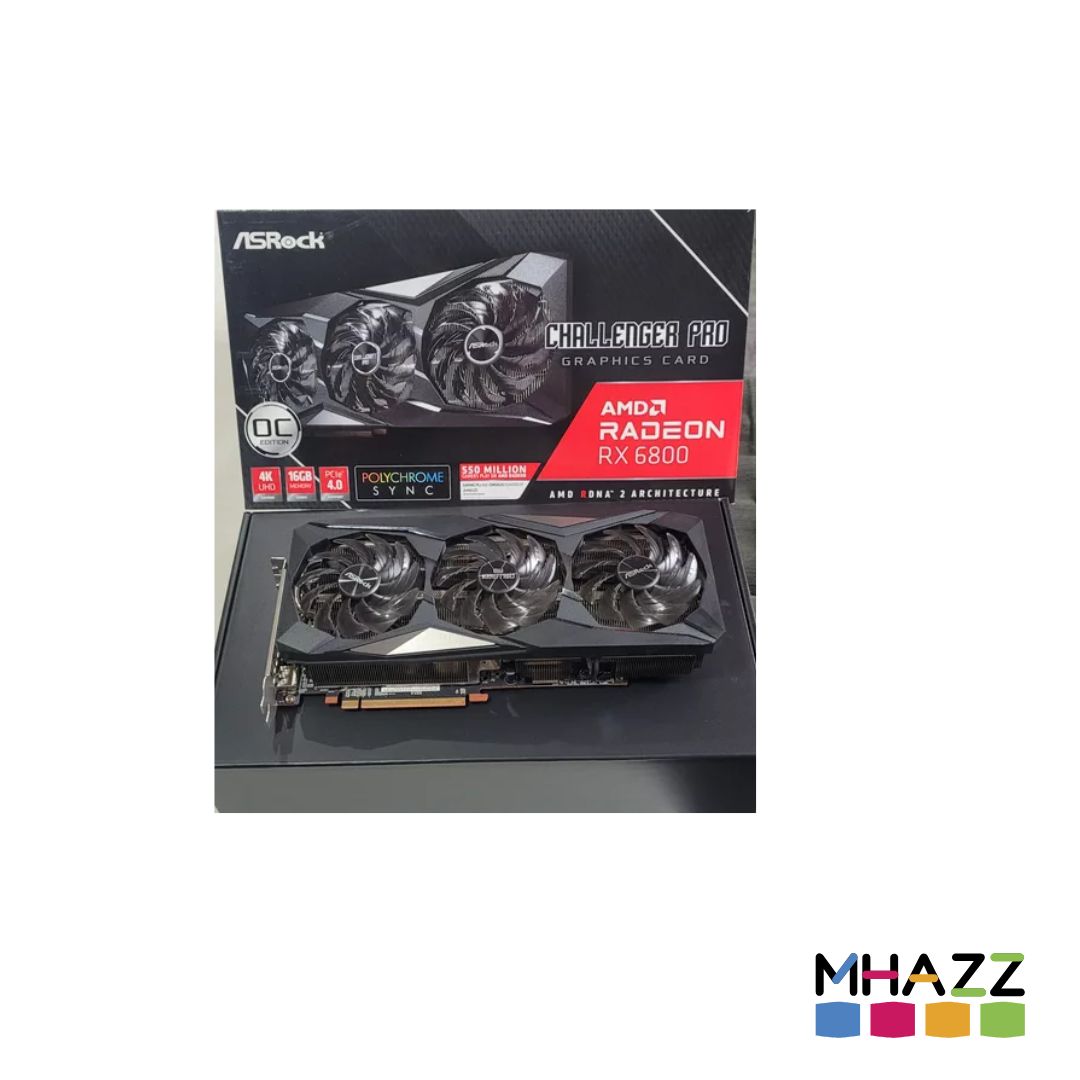 Placa de Video AMD ASRock Radeon RX6800 16GB GDDR6 OC Edition (reacondicionado) - MHAZZ